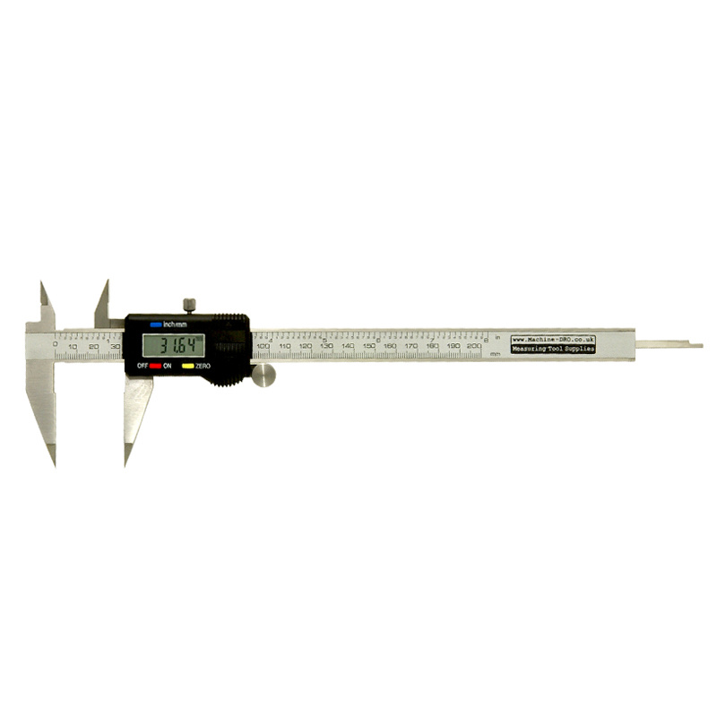 200mm Digital Calipers with Fine Pointed Jaws